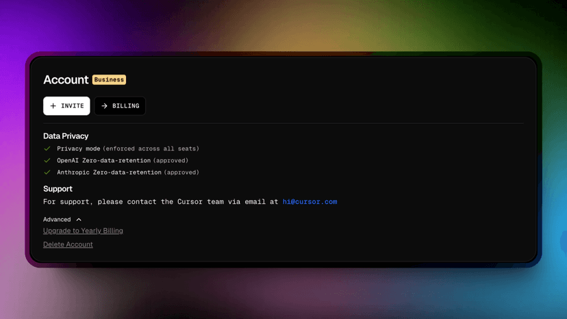 账单管理 - Cursor 中文文档